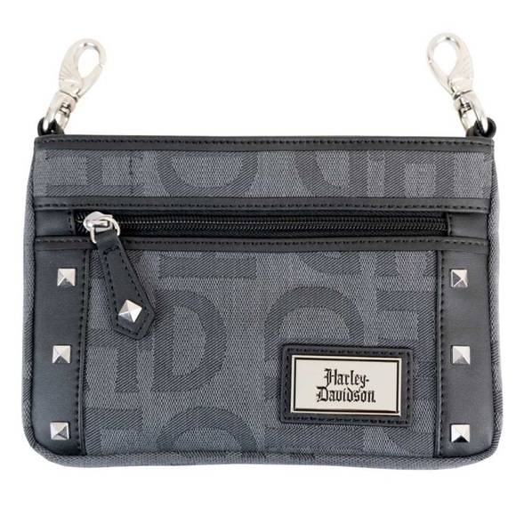 Harley-Davidson | Bags | Euc Harleydavidson Gray Hd Jacquard Hip Bag ...